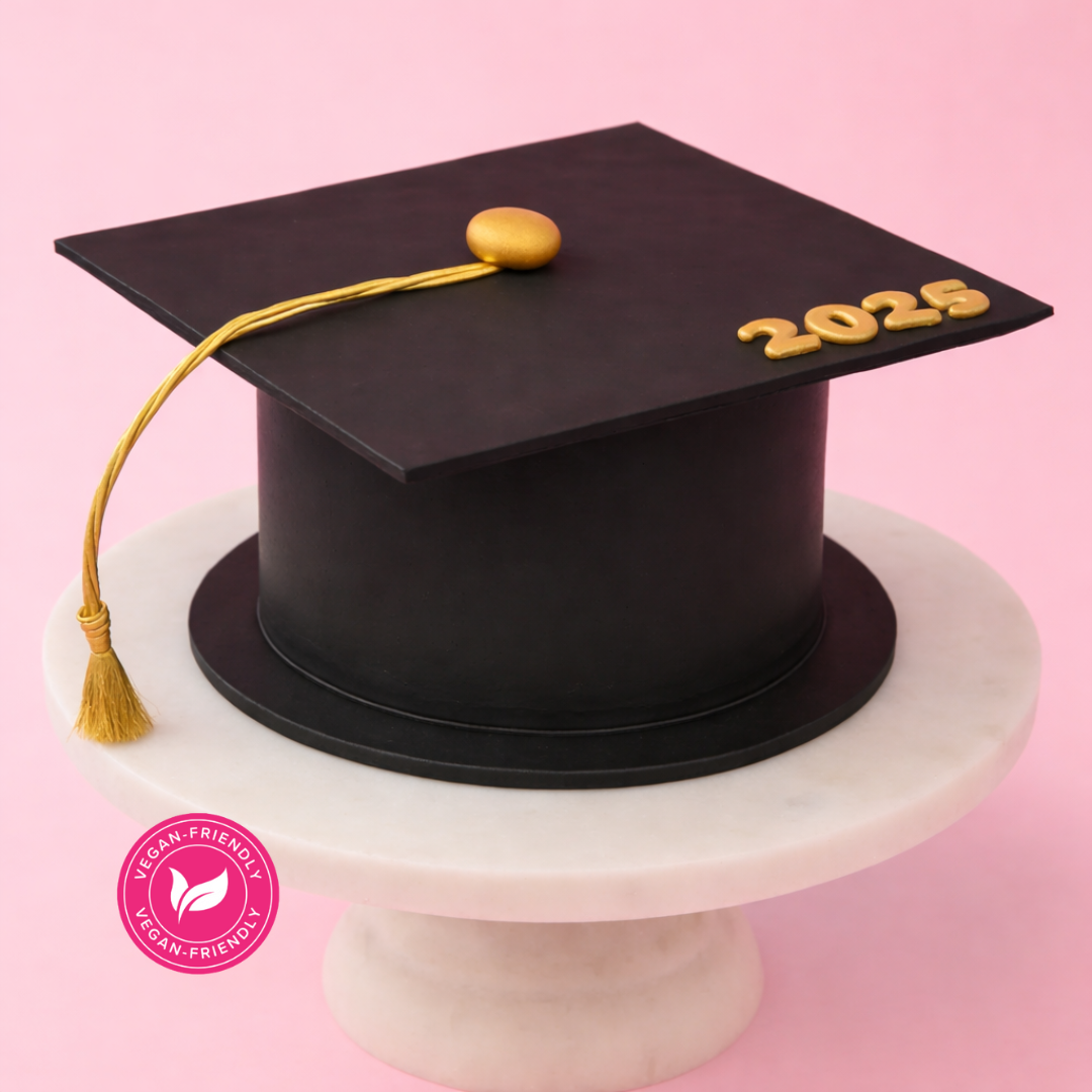 Graduation Cap Cake | Vegan | Sugar Rush Bakery – Sugar Rush Bakery ...