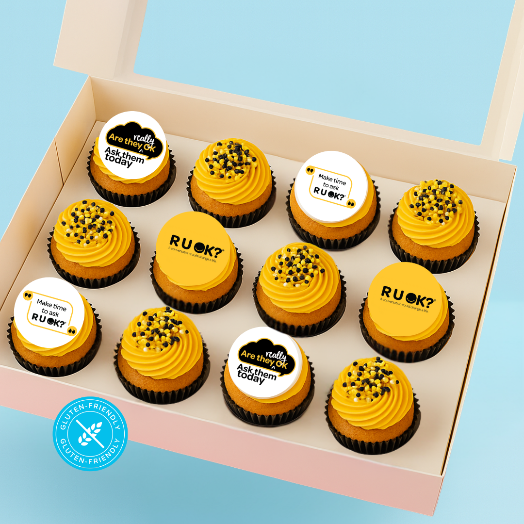 R U OK? Mini Cupcakes (GF) | Perth Delivery – Sugar Rush Bakery ...